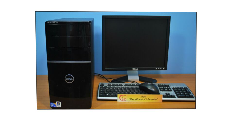 DELL Vostro 220 Core2 E7500 2x2930MT+ 17 B kat LCD+ Win - Számítógép ...